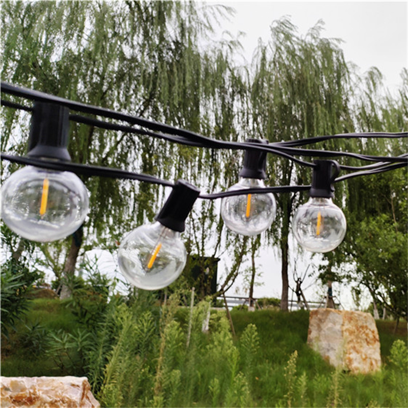 G40 Outdoor Led Light Strings, 25ft Waterproof Festoon String Lights ...