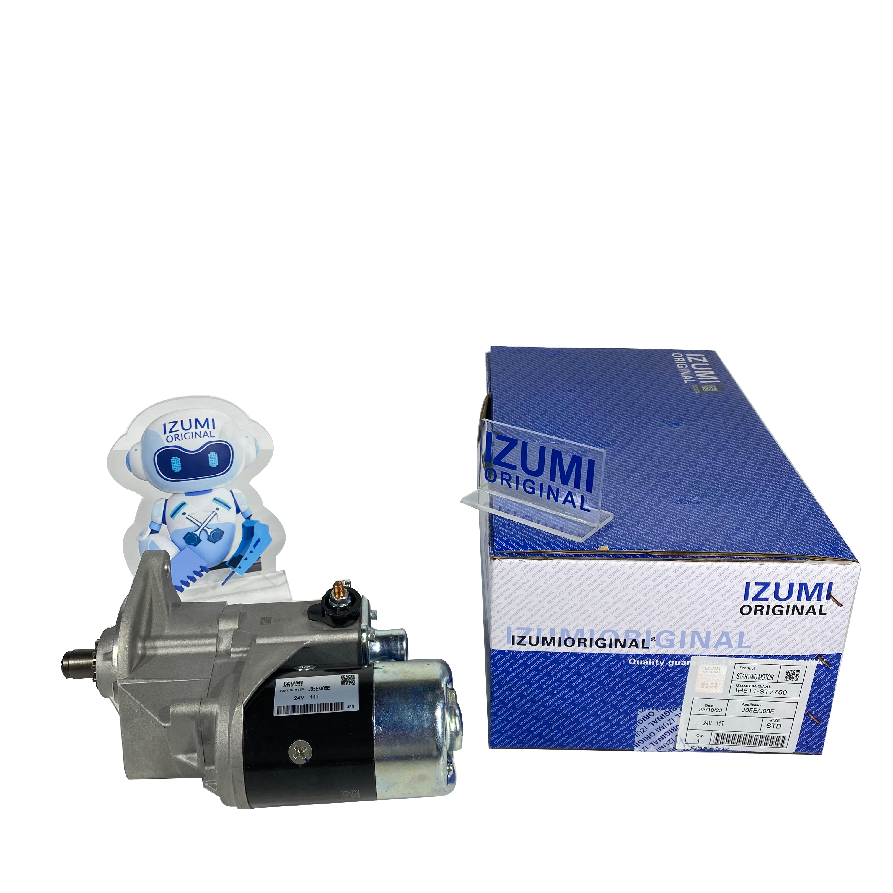 Izumi Original Starter Motor For Hino J05e/jo8e Engine 24v, High ...