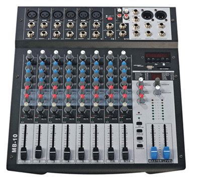 Professional Multi Channels Audio Mixer Mb-10 , High Quality ...