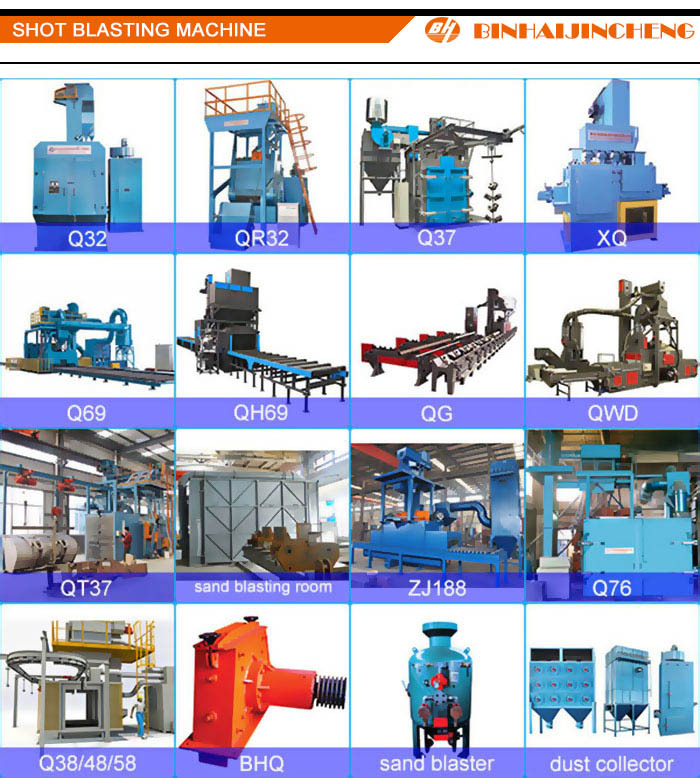 Q69 Automatic Steel Sheet Metal Shotblast/sandblast Cleaning Machine ...