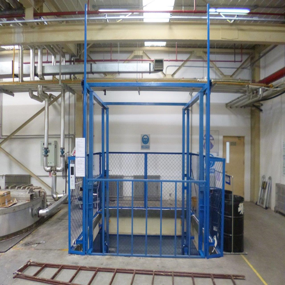 Factory Guide Rail Transport Cargo Hydraulic Lifting Platform, High ...