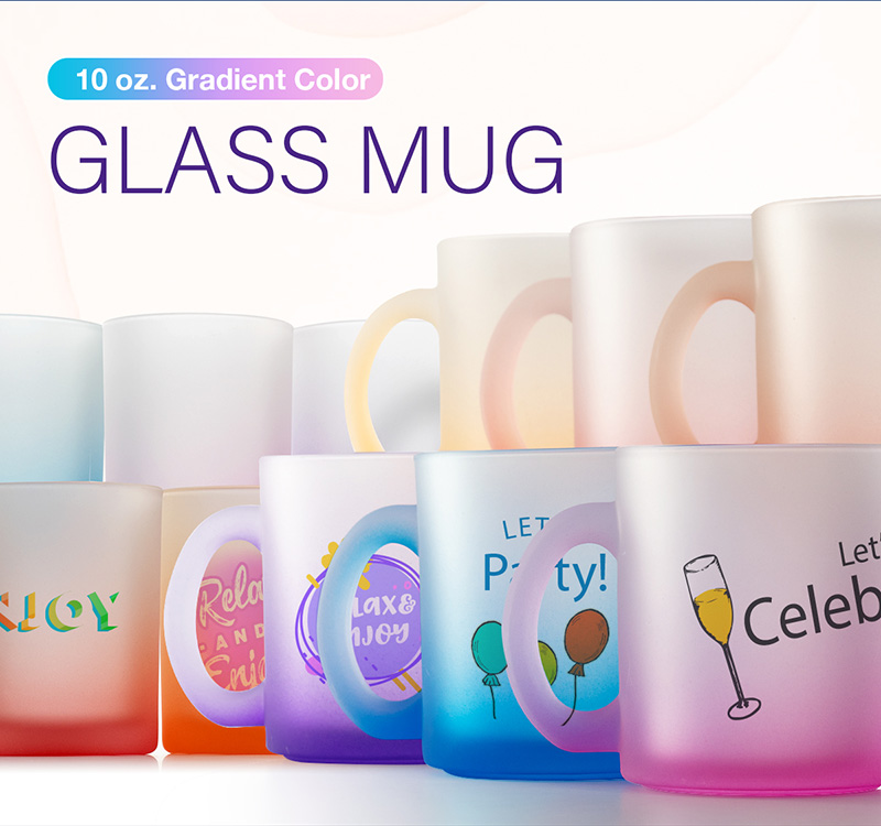 Official Orca Coatings 10 Oz. Sublimation Glass Mug - Gradient Color ...