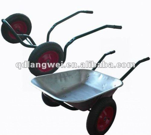 Two Wheel Garden Galvanized Wheel Barrow, High Quality Two Wheel Garden ...
