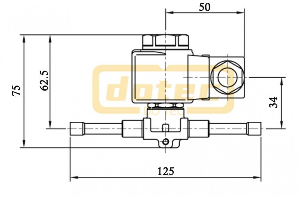 1/4'' 1028/2 Castel Type Solenoid Valve In Refrigeration 220vac, High ...