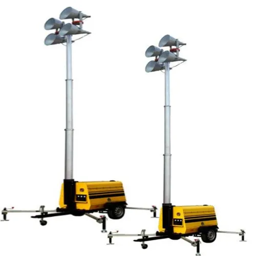 15kw Mobile High Mast Lighting Tower, High Quality 15kw Mobile High ...