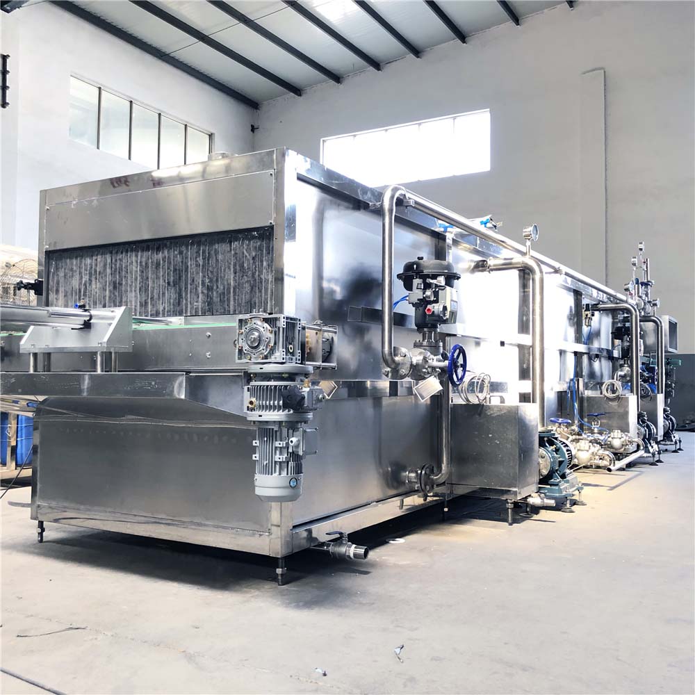 Fully Automatic Linear Steam Spraying Tunnel Pasteurizer For Bottled ...