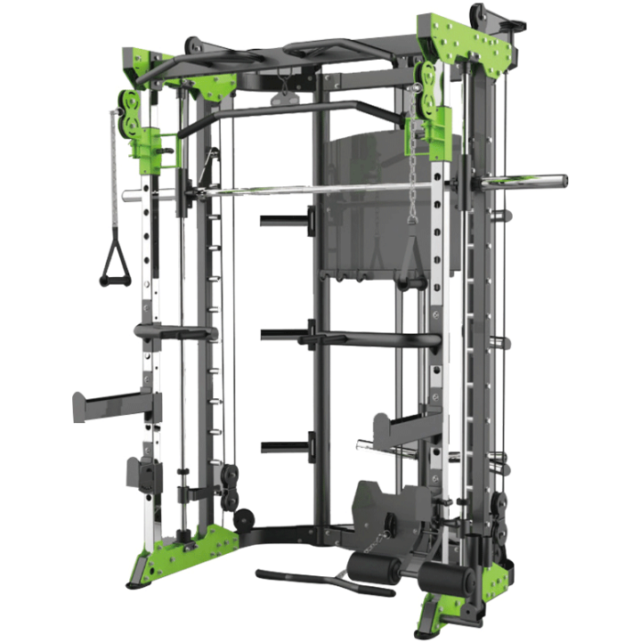 Gym Commercial Multi Functional Trainer Cable Crossover Smith Machine ...