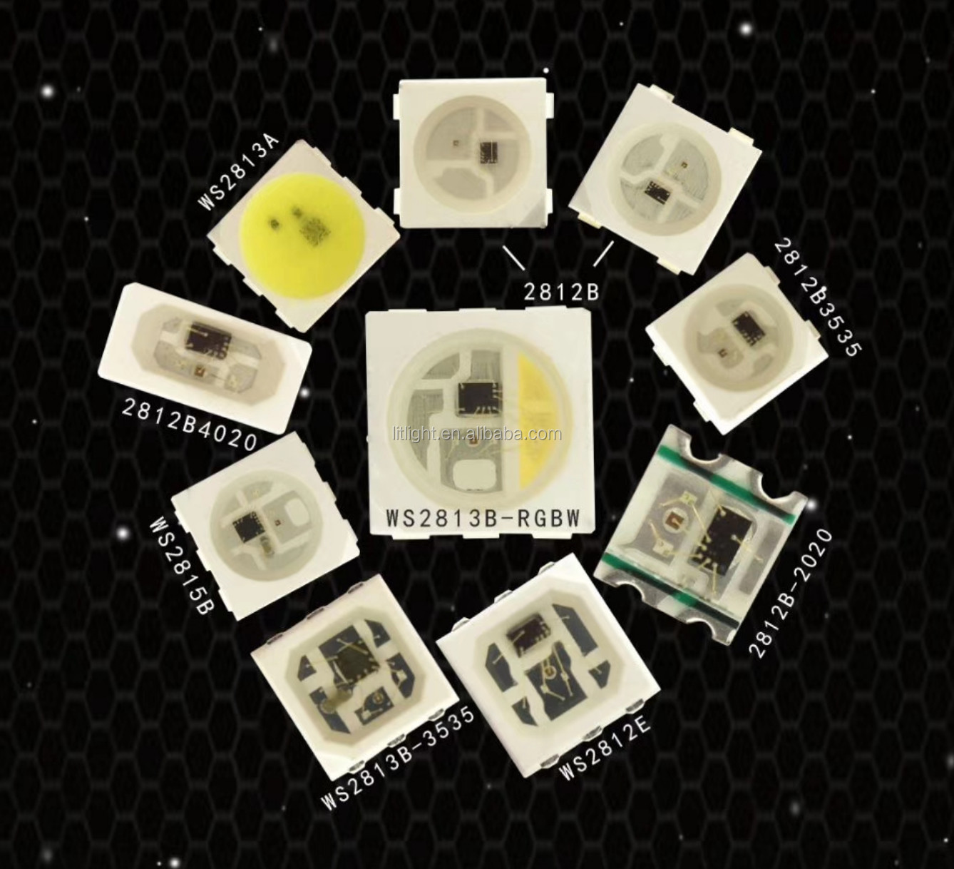 Ws2812b-mini Rgb Led Chip With Built-in Smd3535 Smart Ic For Dc 5v ...