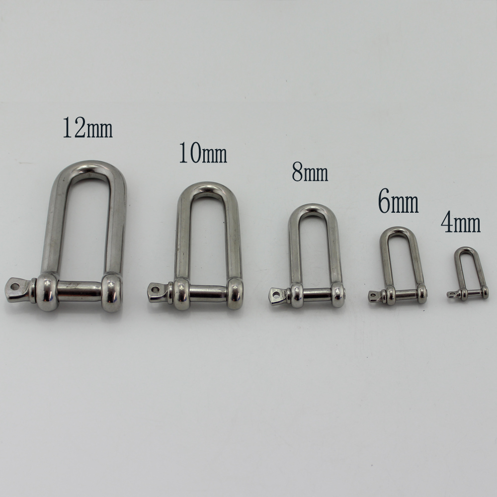 Stainless Steel Lifting Safety Captive Pin Long Dee Shackle, High ...