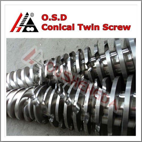 Bimetal Conical Parallel Twin Screw Barrel For Pvc Pipe Extrusion, High ...