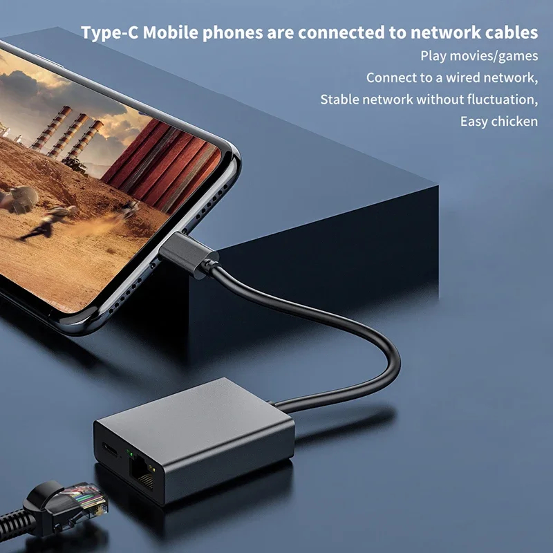Usb-c To Rj45 Ethernet Adapter For 4k Fire Tv Stick: Network Card ...