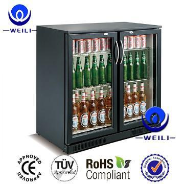 228l Double Door Under Counter Bar Fridge With Led, High Quality 228l ...