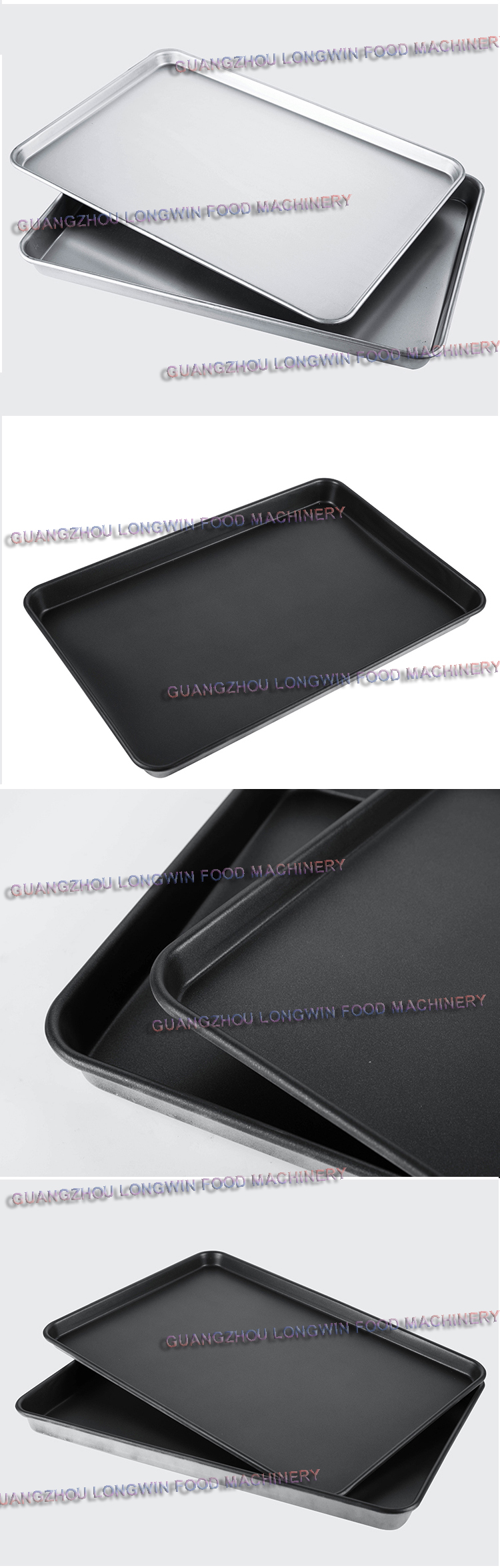 5 Stick Aluminum Baguette Baking Tray 60x40 Cm - Commercial French ...