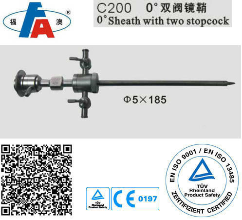 0degree Sheath With Two Stopcock, Orthopedic Instruments, High Quality ...