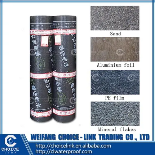3mm Aluminum Sbs Modified Bitumen Waterproof Membrane, High Quality 3mm Aluminum Sbs Modified ...