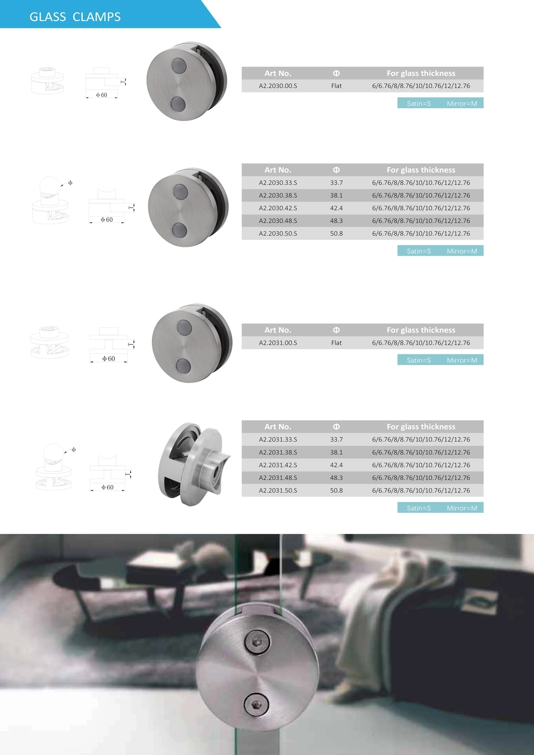 Ce가 있는 Inox Aisi304 Aisi316 난간 유리 클립, Bossgoo.com의 고품질 Ce가 있는 Inox ...