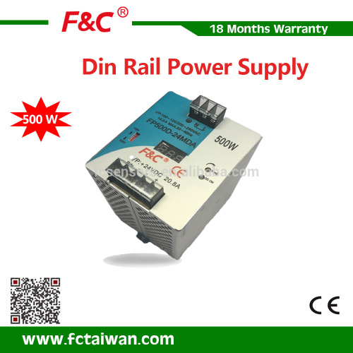 500w 24v Digital Display Din Rail Power Supply, High Quality 500w 24v ...