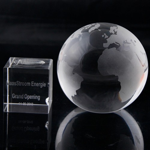 Custom Transparent Earth World Map Sandblasting Crystal Ball, High ...