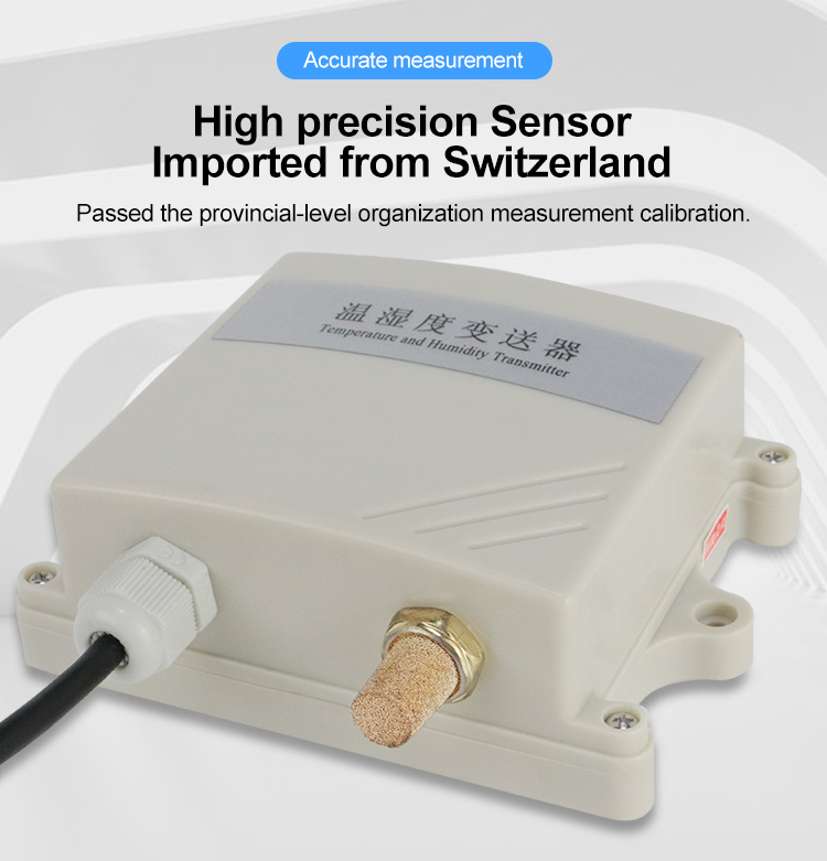 Rs485 Industrial Modbus Humidity And Temperature Sensor With Probe For ...