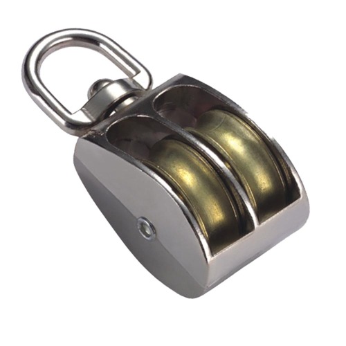 Swivel Eye Double Sheave Pulley Block, High Quality Swivel Eye Double ...