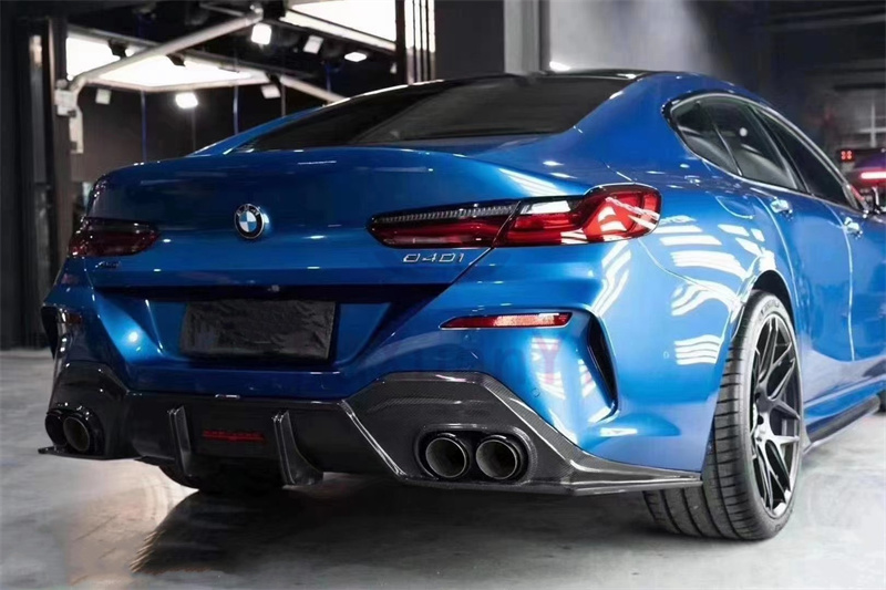 Td Style Dry Carbon Fiber Rear Diffuser Kit With Light Rear Bumper ...