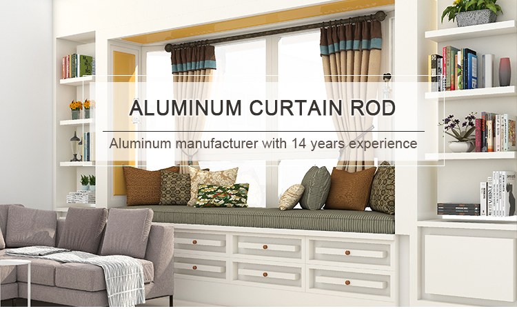 Curtain Rod Roman Rod Aluminum Profile, High Quality Curtain Rod Roman ...
