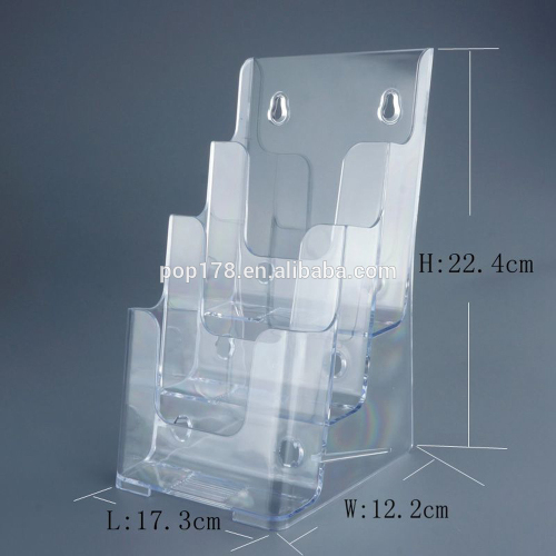 A5 Transparent Plastic Brochure Stand For Exhibition Display, High ...