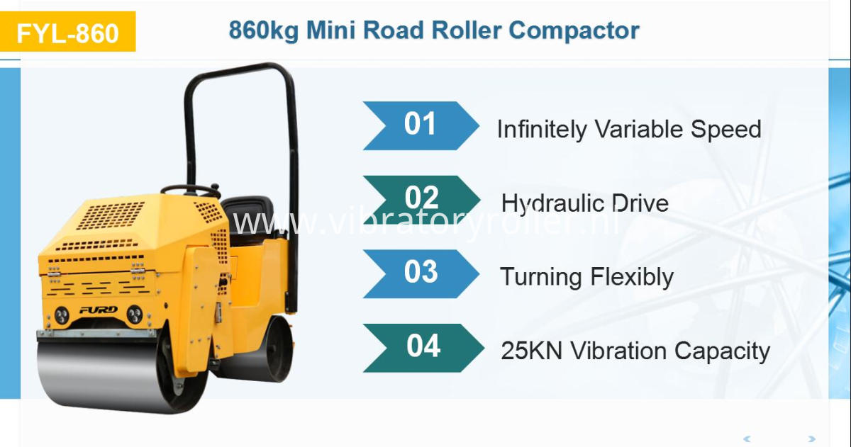 Mini Smooth Wheel Roller Compactor