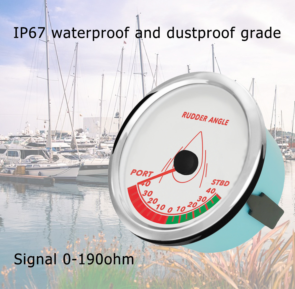 Eling 85mm Rudder Angle Indicator With 52mm Mating Sensor And Red ...