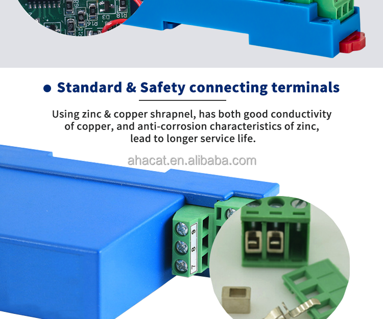 Din Rail Frequency Transmitter Transducer 0-100khz 1khz 50khz To 4-20ma ...