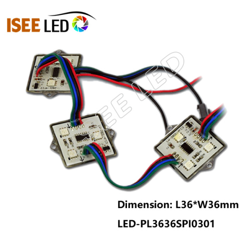 โมดูลไฟ Led รูปสี่เหลี่ยมผืนผ้า Spi Led Rgb คุณภาพสูง โมดูลไฟ Led รูป ...