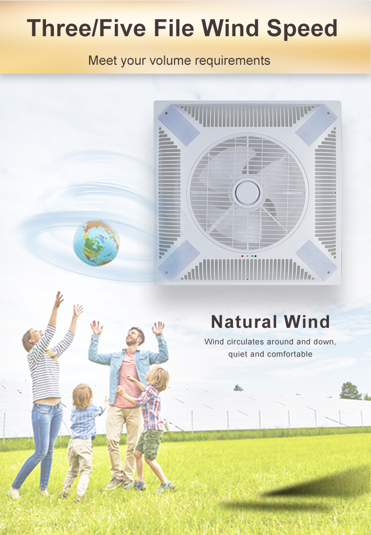 Office 60 By 60 14 Inch White Ceiling Mounted Box Fan, High Quality ...
