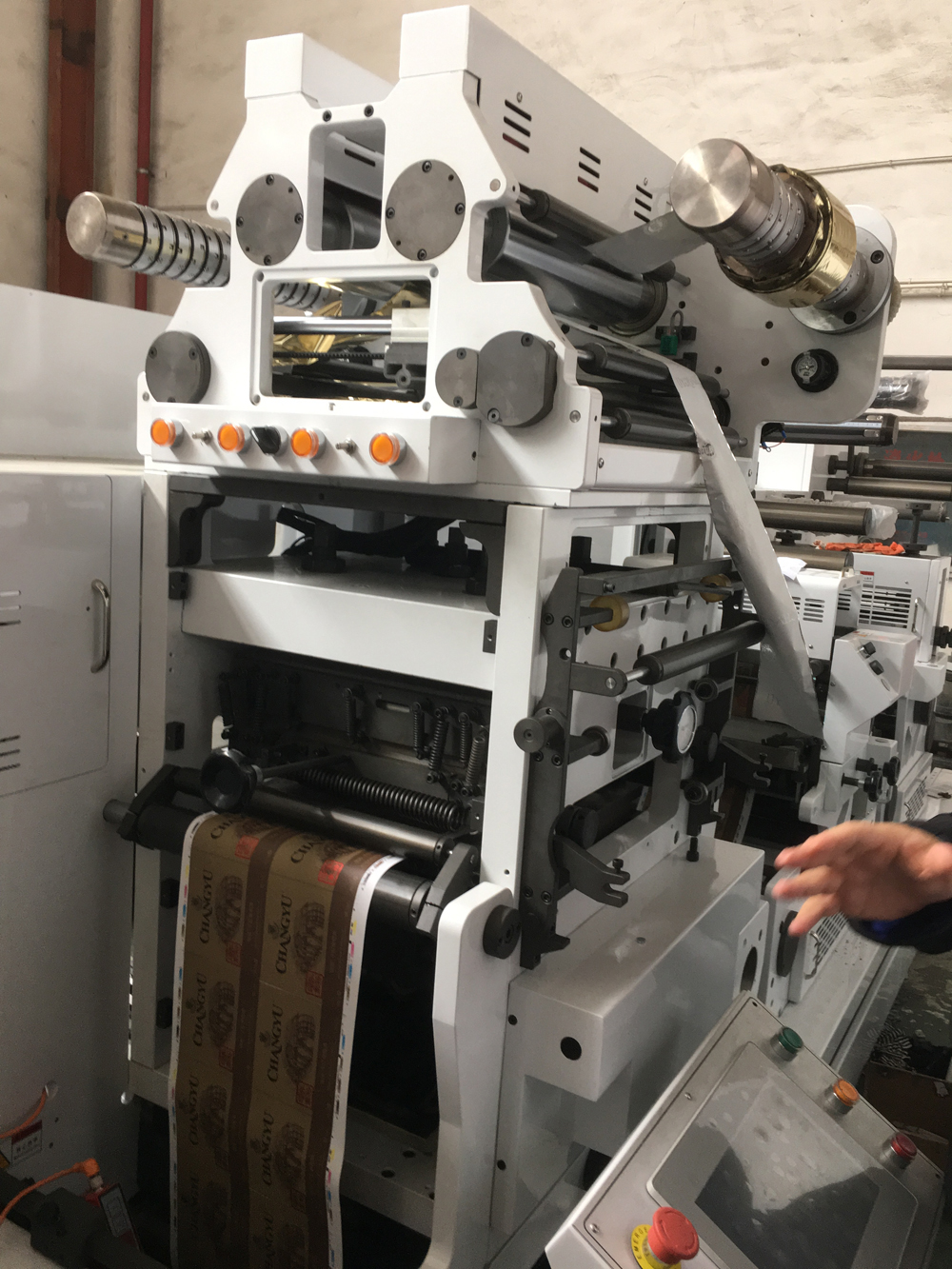 Iml-520 Automatic Wide Web Roller Rotary Die Cutter For Sticker Labels ...