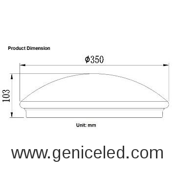 Ac100-240v 18w Cri>80 Led Ceiling Light, High Quality Ac100-240v 18w ...
