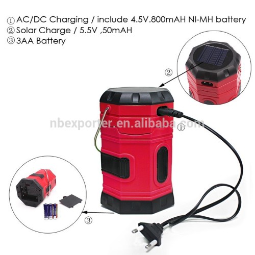 8 Led Solar Pull-up Camping Lantern, High Quality 8 Led Solar Pull-up ...