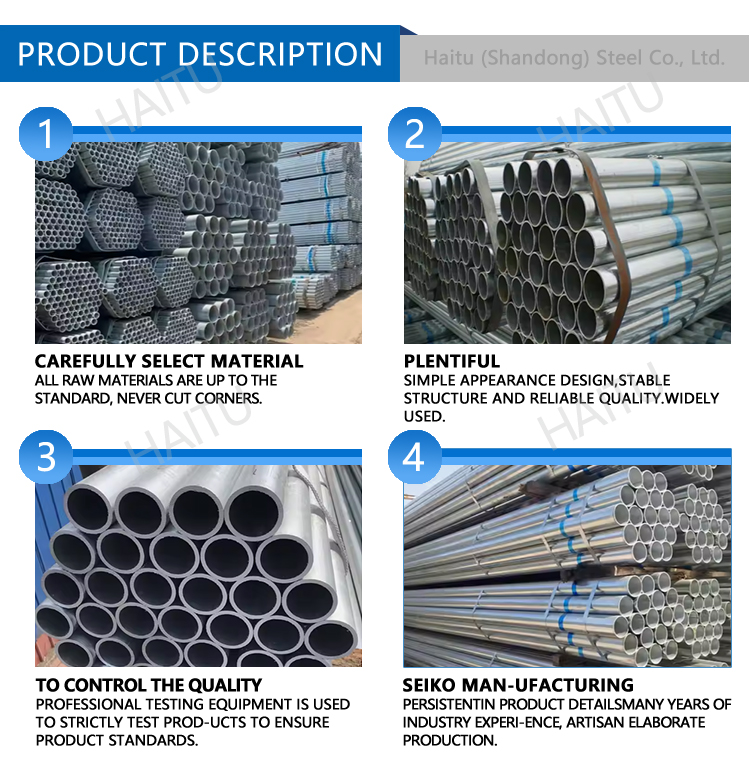 6 Inch Galvanized Gi Pipe - Erw Technique, 12m Length, With Api Gs ...