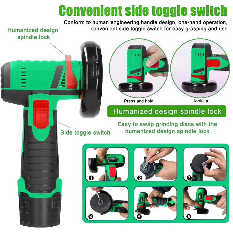 Portable Power Mini Cordless Angle Grinder: Ultimate Portability And ...