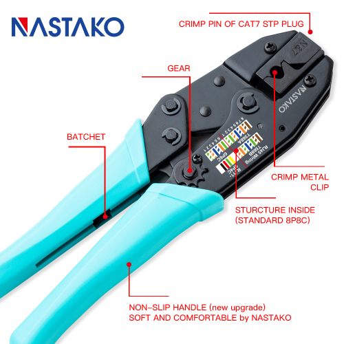 Rj45 Crimping Tool Cat7 Rj45 Crimper Cat7 Connector Network Tools Cable ...