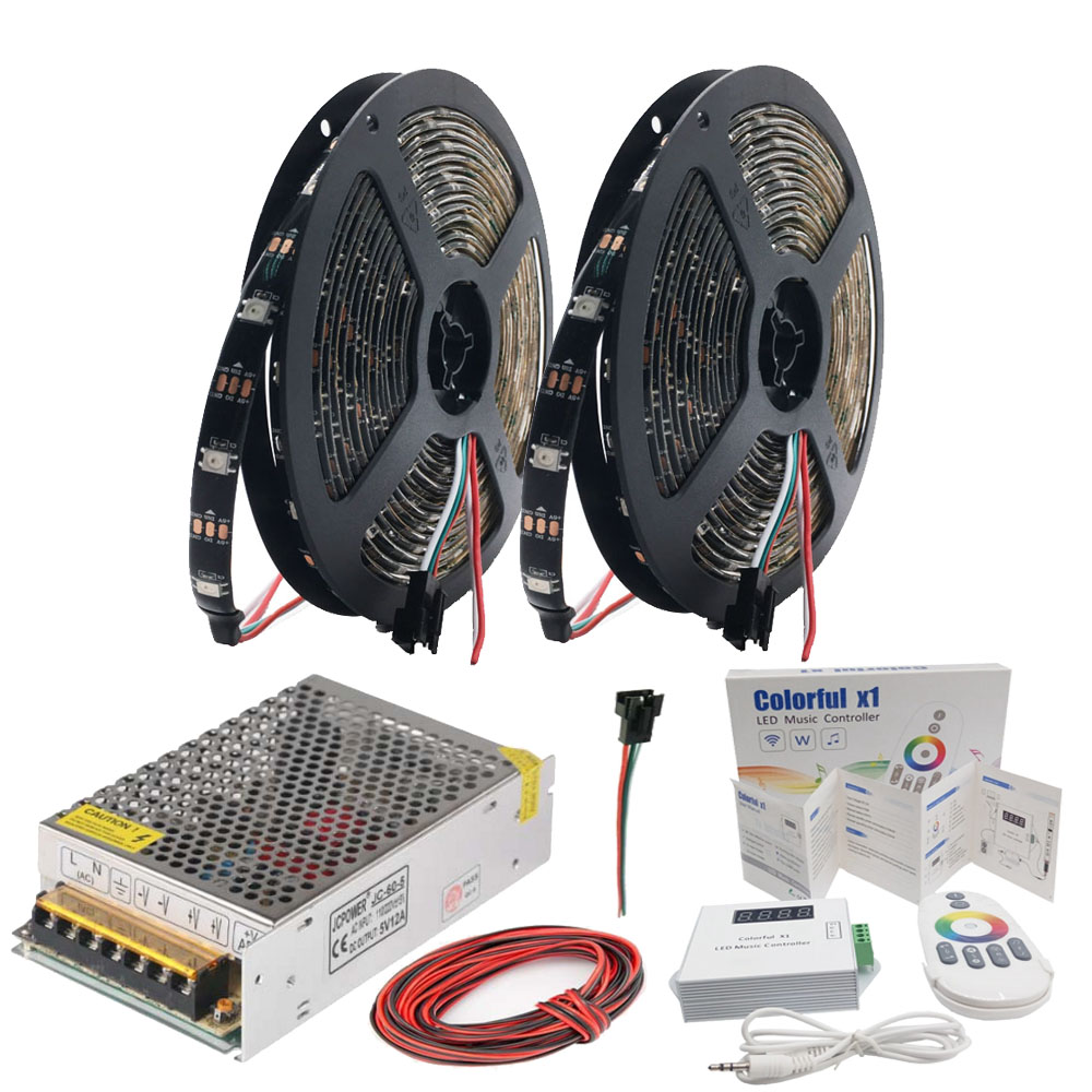 Ws2812b Ws2812 Rgb Led Strip Light Colorfulx1 Rgb Led Music Controller ...
