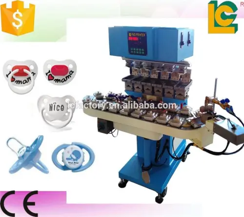 6-color Pneumatic Multi-color Industrial Pad Printers With Flame System ...