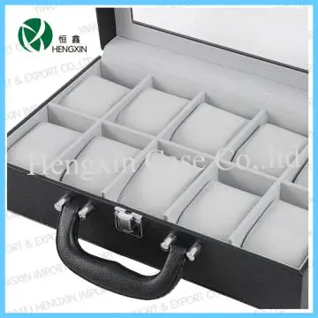 Faux-leather Black Watch Box, Watch Presentation Boxes, High Quality ...