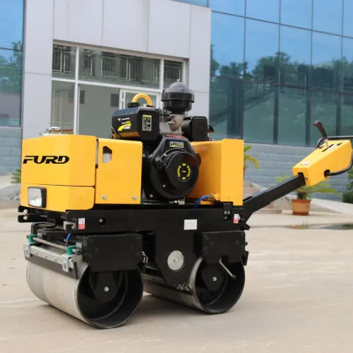 Hydraulic Walk Behind Double Drum Vibratory Road Roller Fyl-800c, High ...
