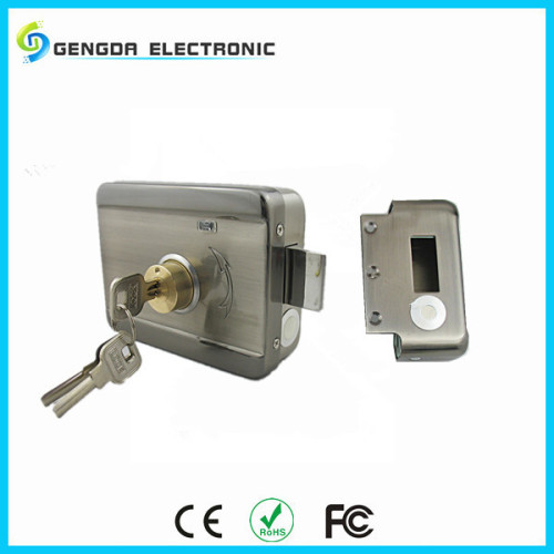 12v Electric Rim Lock , Double Connected Cylinder Locks For Lockers ...