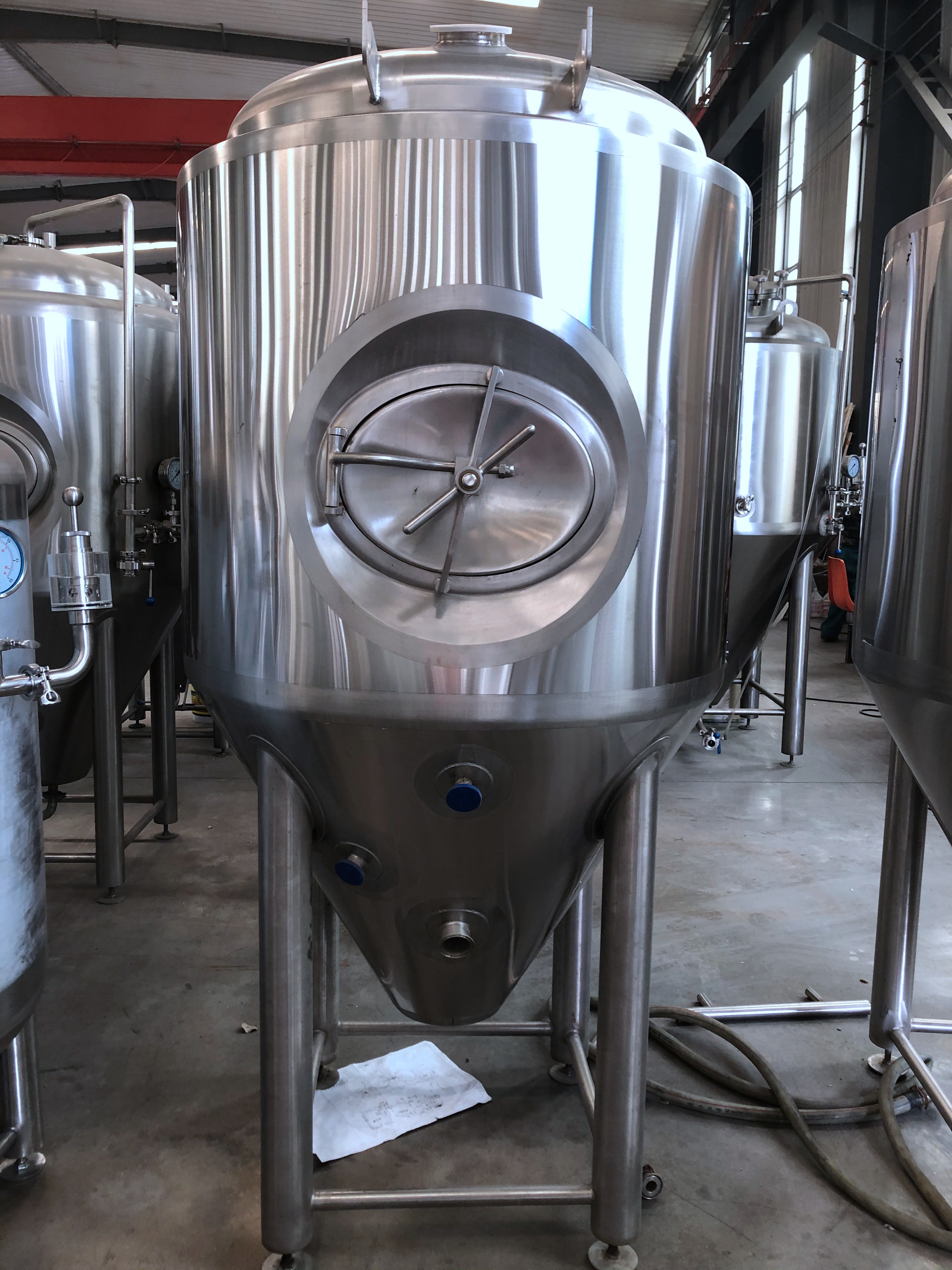500l Stainless Steel Conical Fermenter Tank For Vinegar Fermentation ...