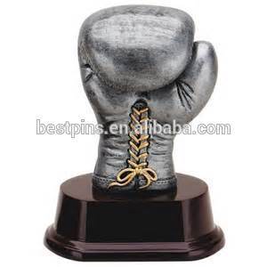 Boxing Fist Knock Out Silver Trophy With Wood Stand Base, High Quality ...