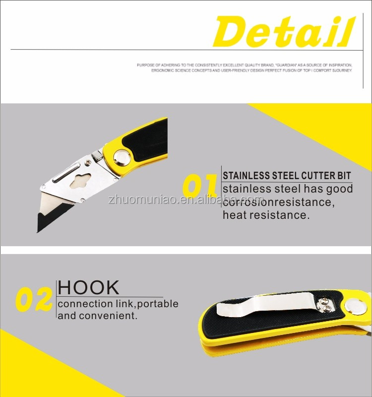 Zinc Alloy Folding Knife Fixed Blade Cutter Knife Box Cutter, High ...