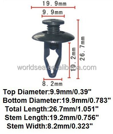 Inner Fender Push Type Retainer For 1980-on 63844-01a00 Mna01-56-145 ...