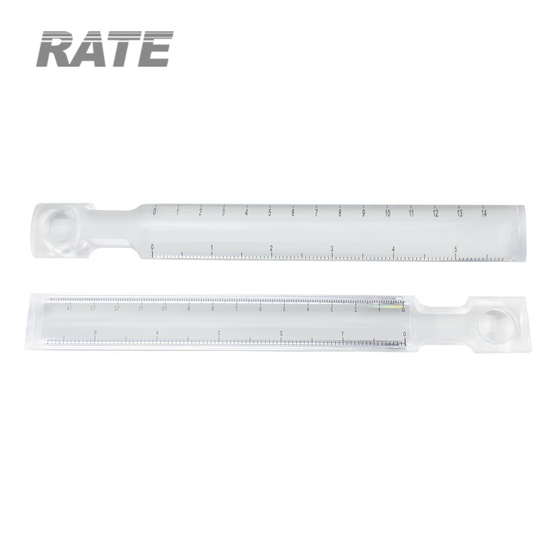 Mg19161 Mini Ruler Magnifying Glass - Scale Measuring Magnifier, High ...