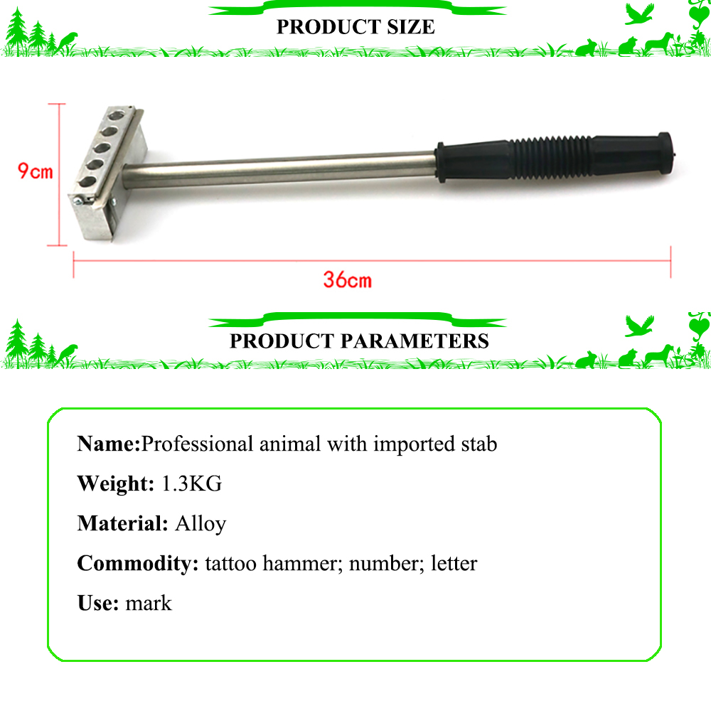 Pig Identification Tattoo Hammer Slaughter Mark Equipment Portable ... Pig Identification Tattoo Hammer Slaughter Mark Equipment Portable ...
