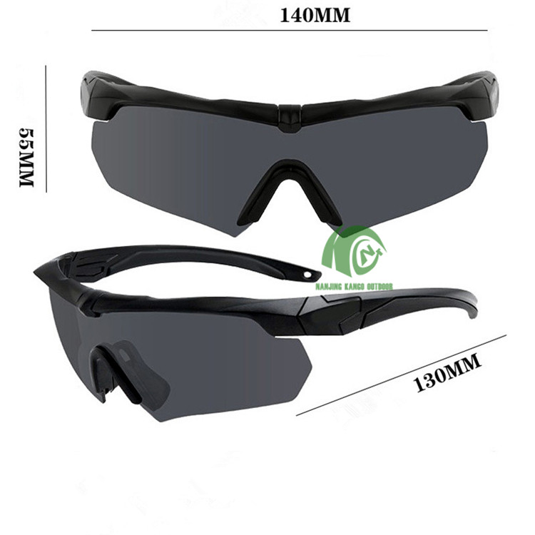 Custom Oem Explosion-proof Goggles With 3 Lenses Pc Uv400 Tactical ...